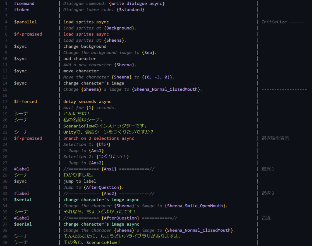 【ScenarioFlow】ライブラリ紹介：ScenarioFlowで会話シーンをつくろう | ScenarioFlow Lab